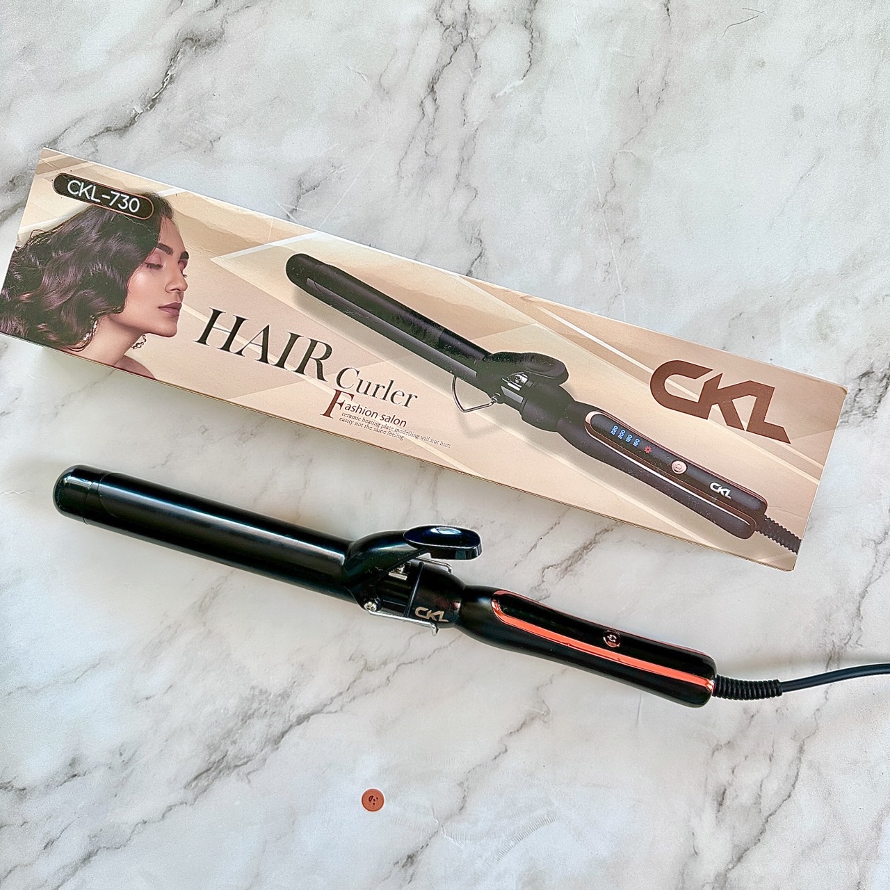 เครื่องม้วนผม แกนม้วนผม CKL730 ทำลอนผมง่ายๆ เครื่องหนีบผม เครื่องม้วนผม ที่ม้วนผม แกนม้วนผม ลอน ...