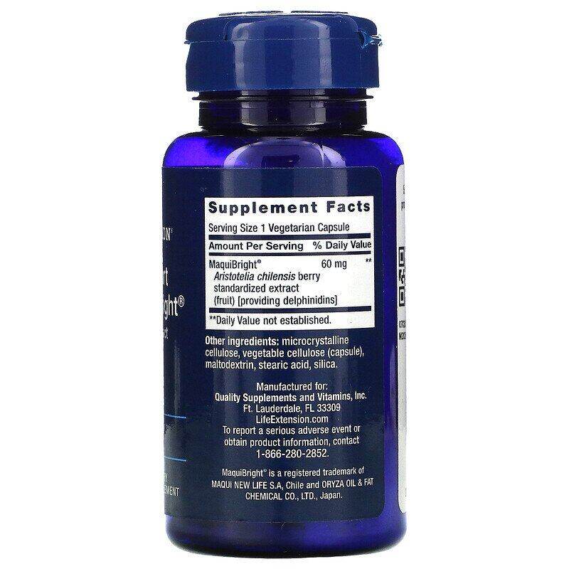 Life Extension Tear Support with MaquiBright (Maqui Berry Extract) 60 ...