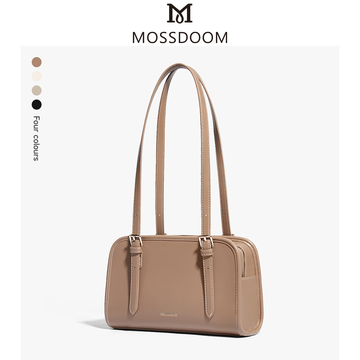 MOSSDOOM กระเป๋าสะพายทรงสี่เหลี่ยมเรียบง่าย | Lazada.co.th