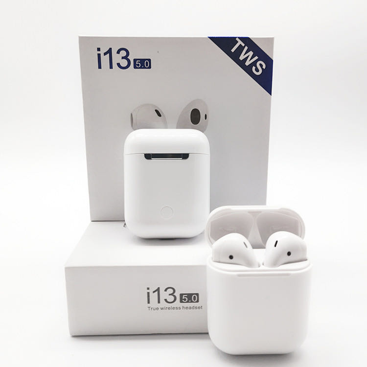 หูฟังไร้สาย i13 TWS การควบคุมแบบสัมผัสบลูทูธ 5.0 3D ซูเปอร์เบสหูฟัง ...