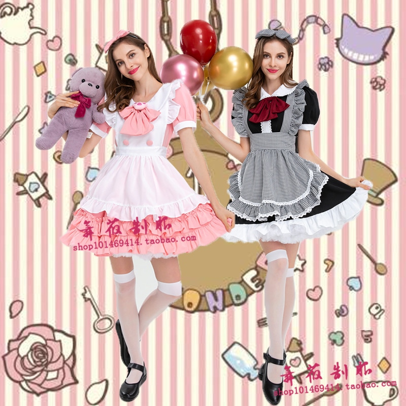 Alice in Wonderland maid costume cosplay princess dress maid game ...