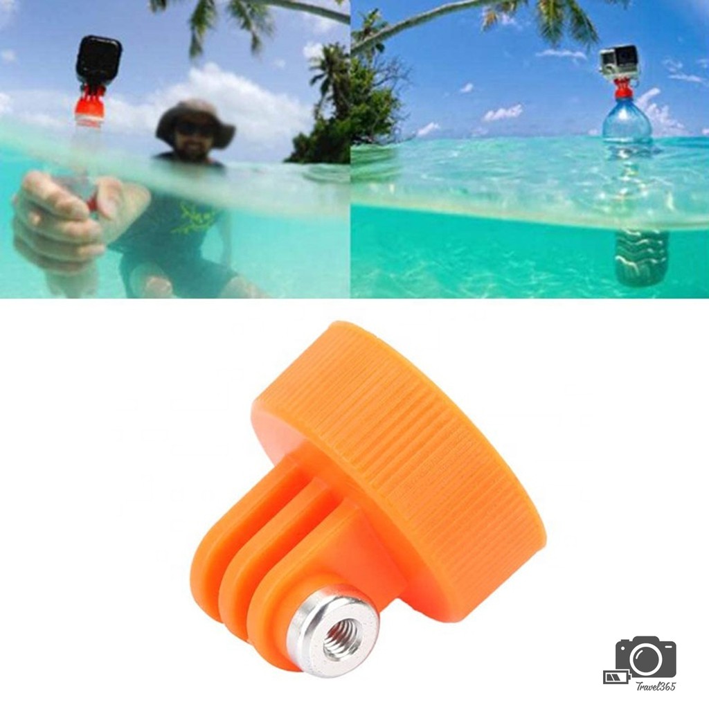 ☎ﺴ ทุ่นลอย Selfie Cap adapter 37mm Pltic Water Float Bottle Cap Mount ...