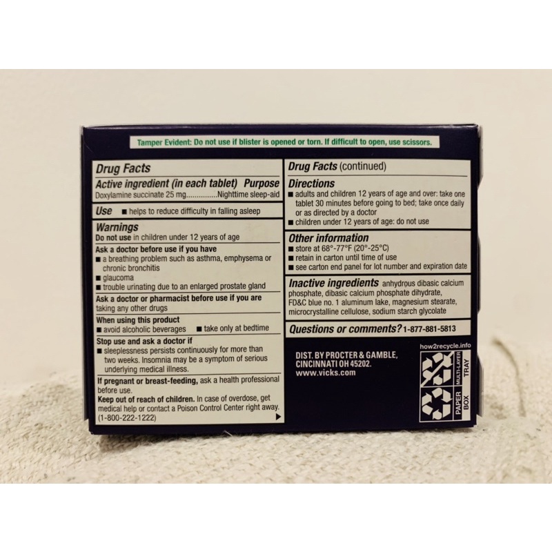 New item !! พร้อมส่งที่ไทย วิตามินเสริมการนอนหลับสูตรเข้มข้น Vicks ...