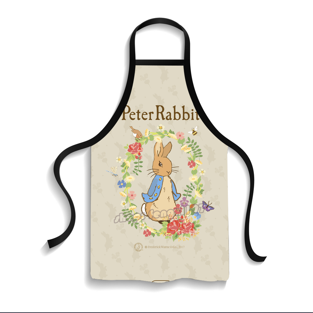 Kitchen Apron Peter Rabbit Flowers Printed Sleeveless Aprons 09 ...