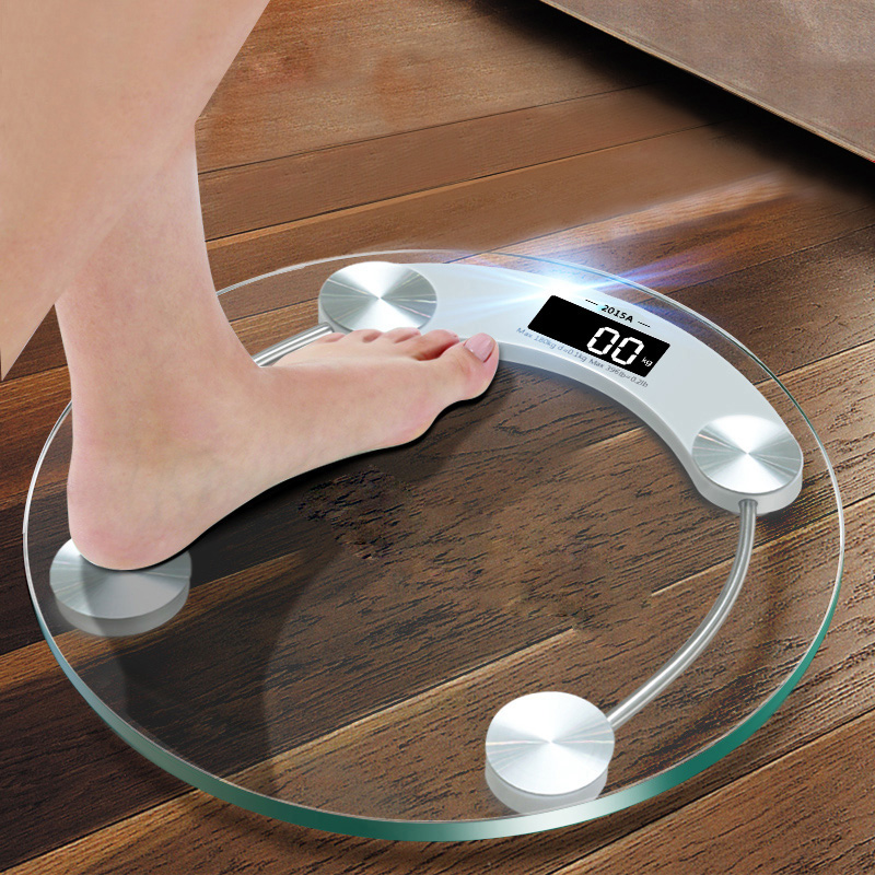 【ซื้อ 1 แถม 1】COD Digital Weight Scale 26 cm กระจกใสทรงกลม ที่ชั่ง ...