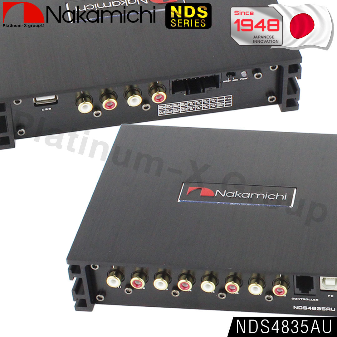 NAKAMICHI DSP AMPLIFIER NDS4835AU 31BAND Bluetooth USB INPUT 4 chOUTPUT 8 ch Hi Res AMP POWER ...