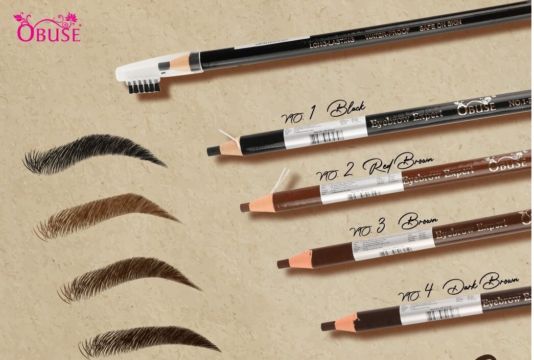 ดินสอเขียนคิ้ว Obuse Eyebrow OP012 (ขายยกแพค 12 ชิ้น) ดินสอเขียนคิ้วแบบ ...