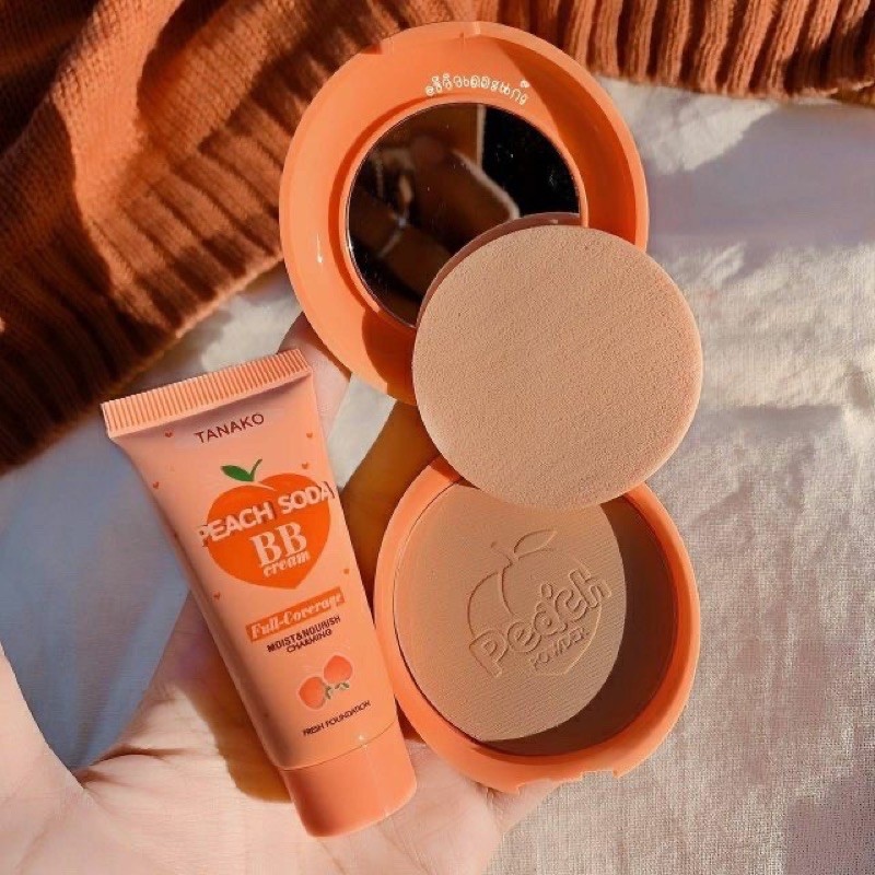 TANAKO BB Peach Soda, BB Cream Sunscreen Cushion CC CC Cream Duo of ...