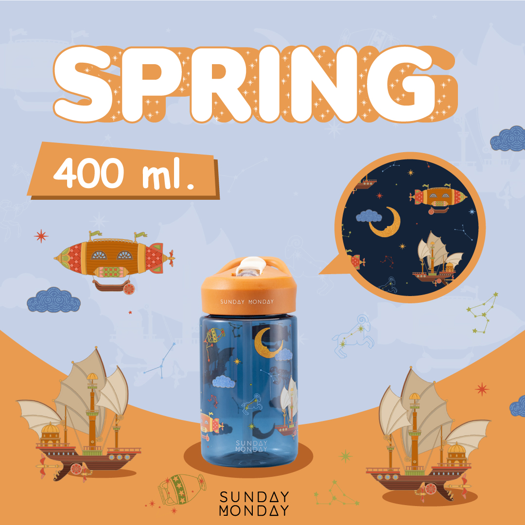 SundayMonday Spring Triton Bottle 400ml กระติกน้ำ TRITON ไม่หก ตกไม่แตก ...