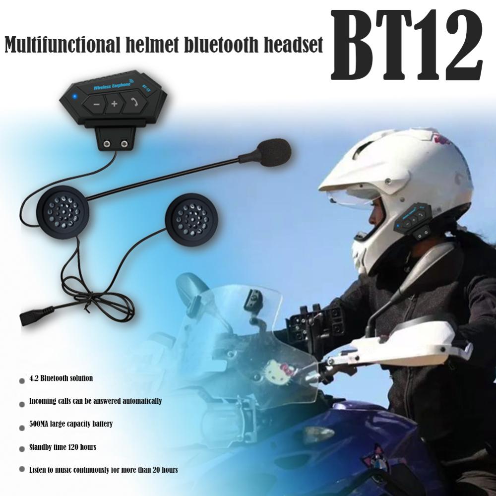 BT12 CSR8635 Bluetooth-compatible V4.0EDR Headset for Motorcycle Helmet ...