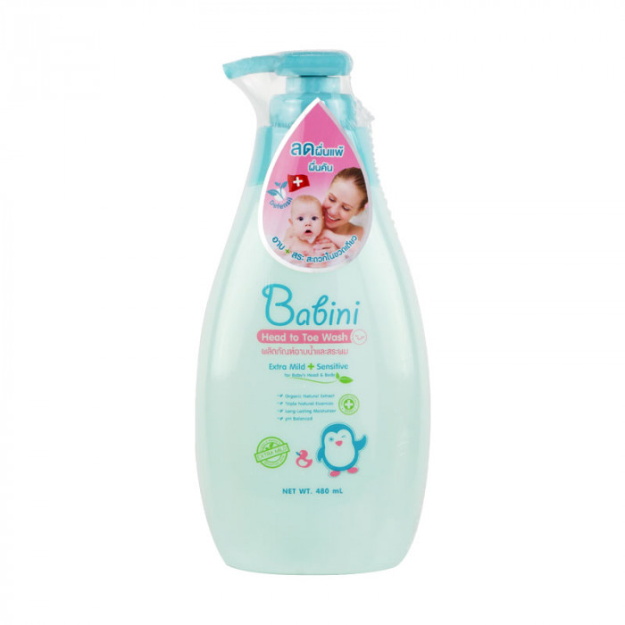 Babini Head to Toe Wash เบบินี่ เฮด ทู โท วอช ตรีมอาบน้ำและสระผม ขนาด ...