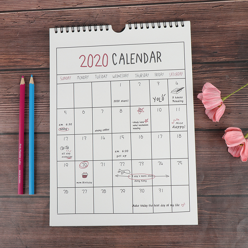 FH 2020 Good Day Wall Calendar Agenda Organizer Calendar Daily Schedule ...
