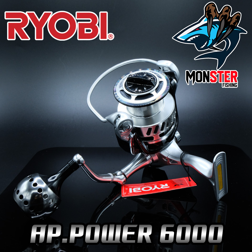 รอกสปินนิ่งเรียวบิ RYOBI AP.POWER 400050006000800010000 ( BLACK SILVER ...