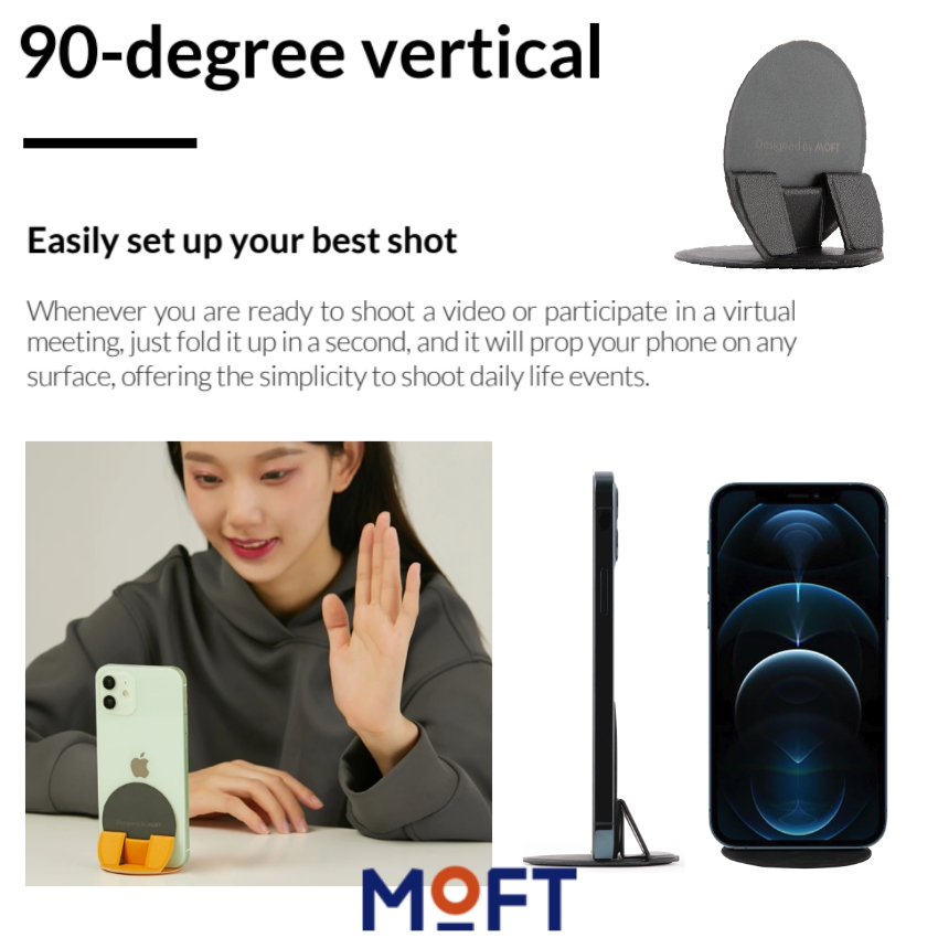 MOFT O Snap Phone StandGrip(MagSafeใช้งานร่วมกับการออกแบบแม่เหล็กไม่ยึดติด) สตรีมสดที่วาง ...