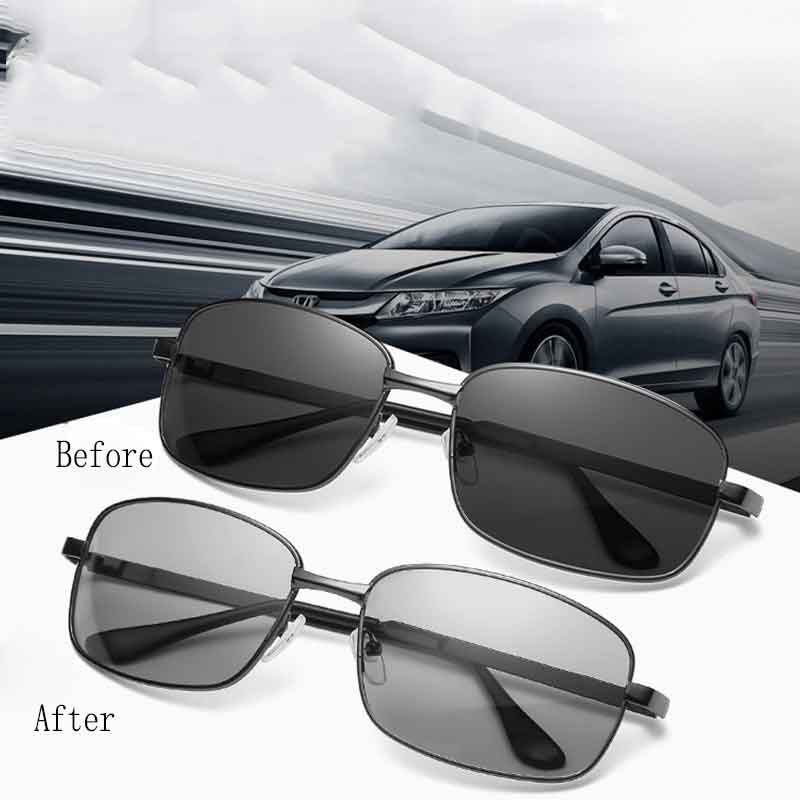 UV 400 Color-Changing Glasses Men's Day and Night Dual-Use Intelligent ...