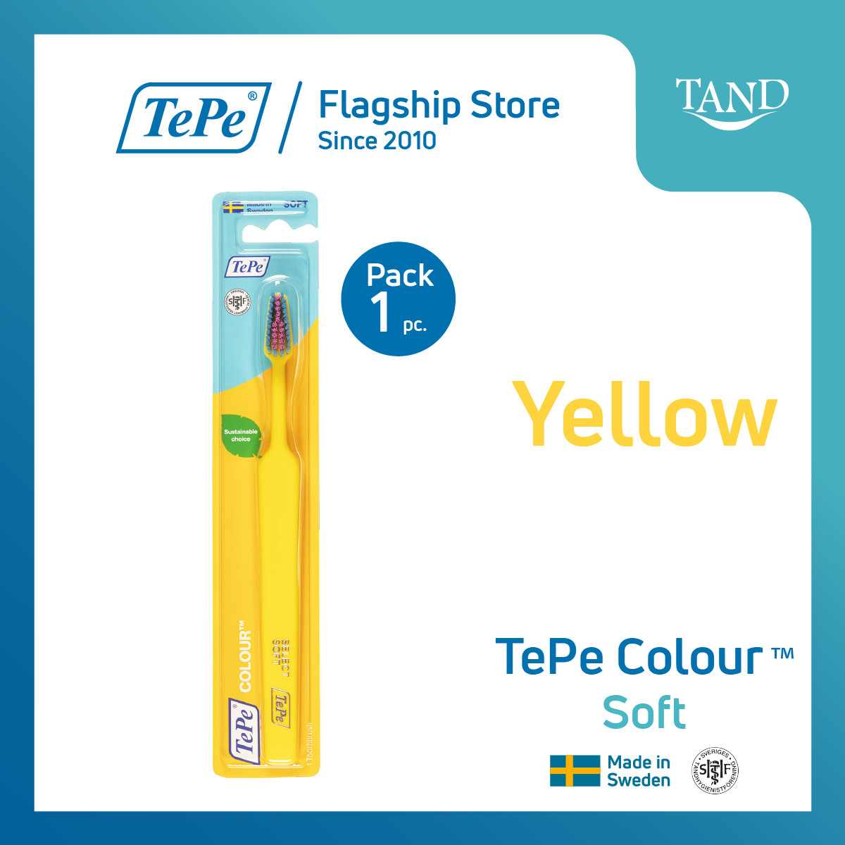 (แพ็ค 1 ชิ้น) TePe Colour™ Regular Soft เทเป คัลเลอร์ | Lazada.co.th