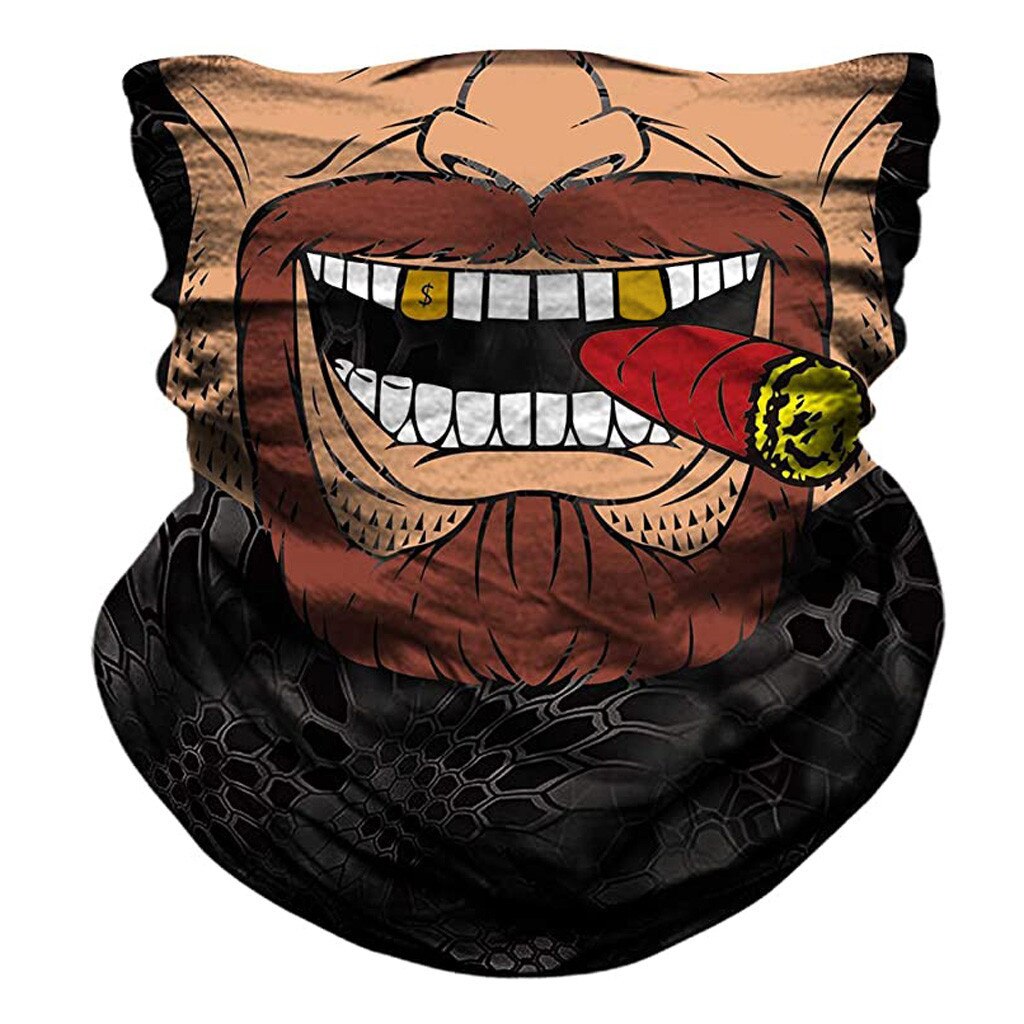 Skull Scarf Adults Facemask Cotton Reusable Washable Mask Outdoor ...
