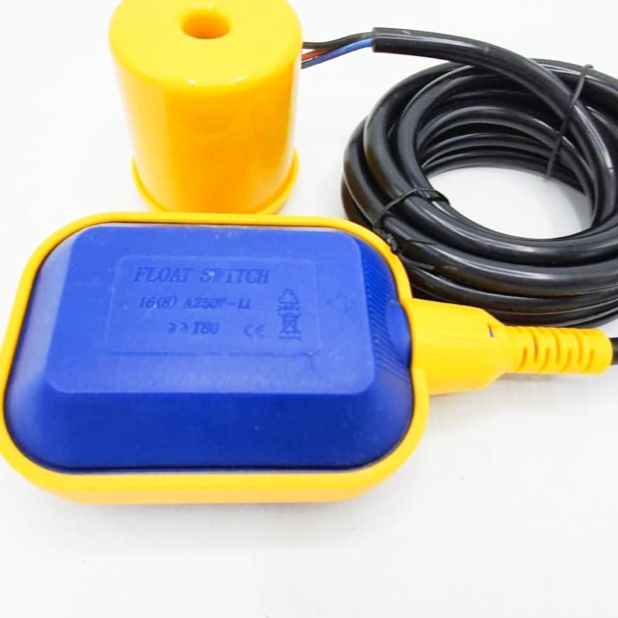 ลูกลอยไฟฟ้า สวิทซ์ลูกลอยไฟฟ้า ควบคุมระดับน้ำ รุ่น เหลี่ยม สายไฟยาว 3 เมตร FLOAT SWITCH 16A 220V ...