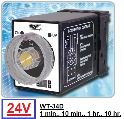 Timer (ไทม์เมอร์) WIP รุ่น24V WT34-C 24VDC ไทร์ C 24VDC ทามเมอร์ Multi ...