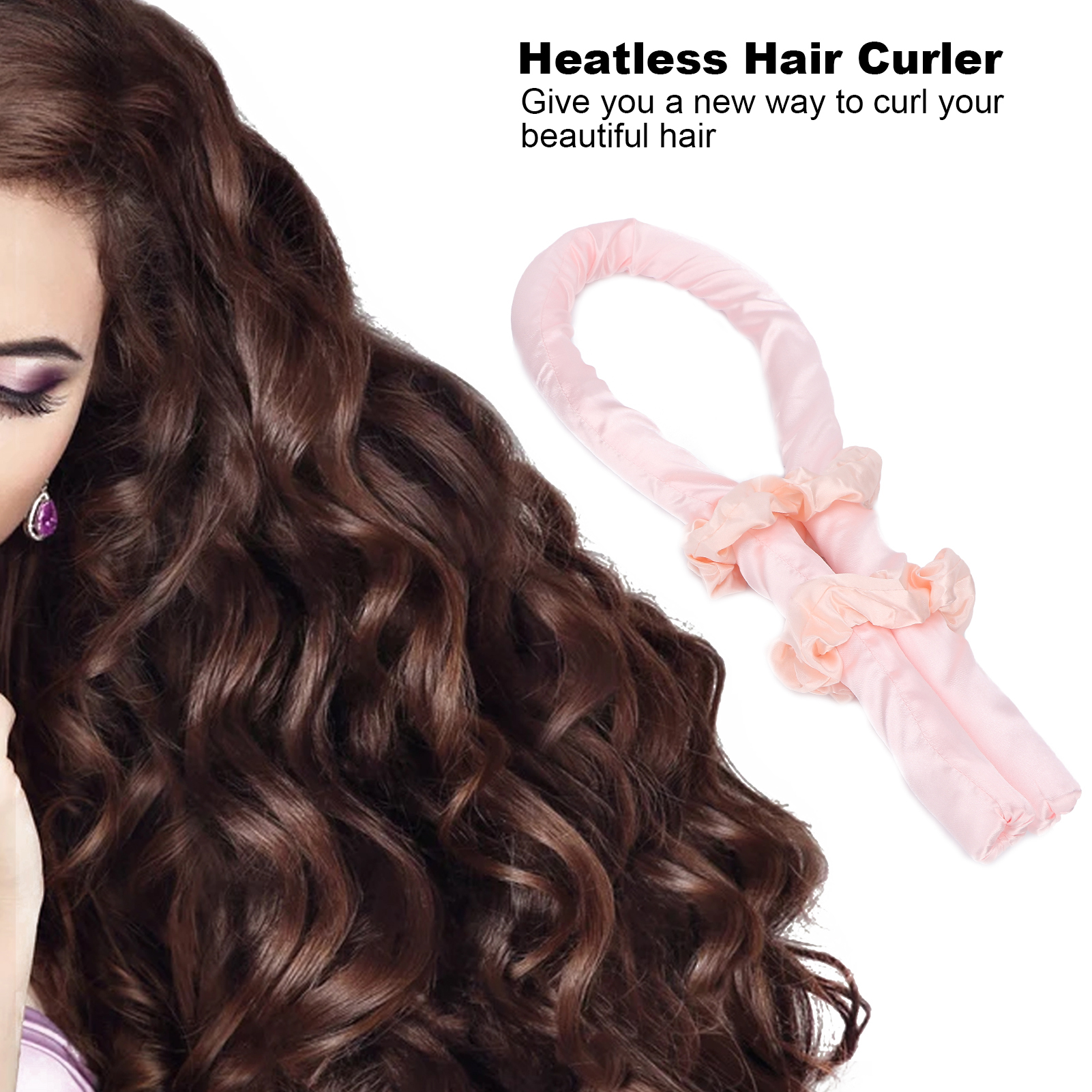 【COD】Heatless Hair Curlers No Heat Curls Headband DIY Natural Sleeping ...