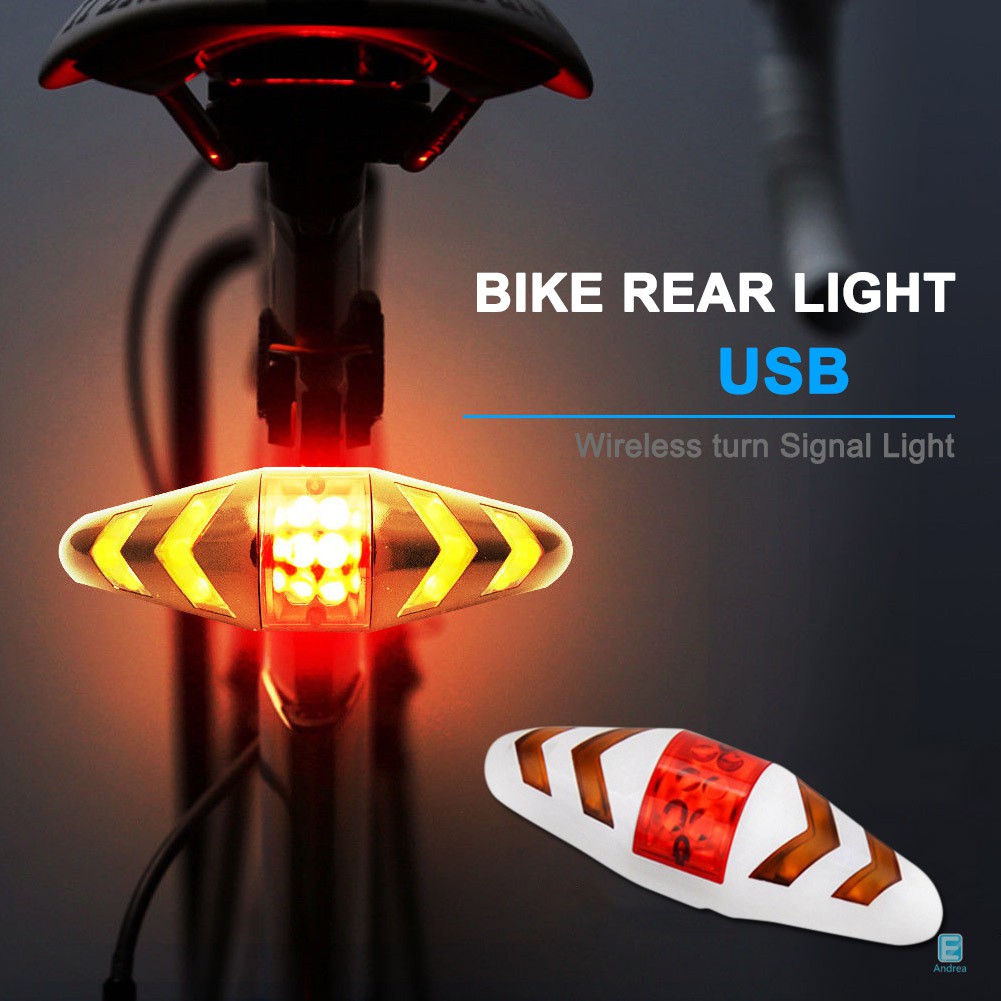 Bicycle USB LED Indicator Rear Tail Light Bike Turn Signal Light with ...