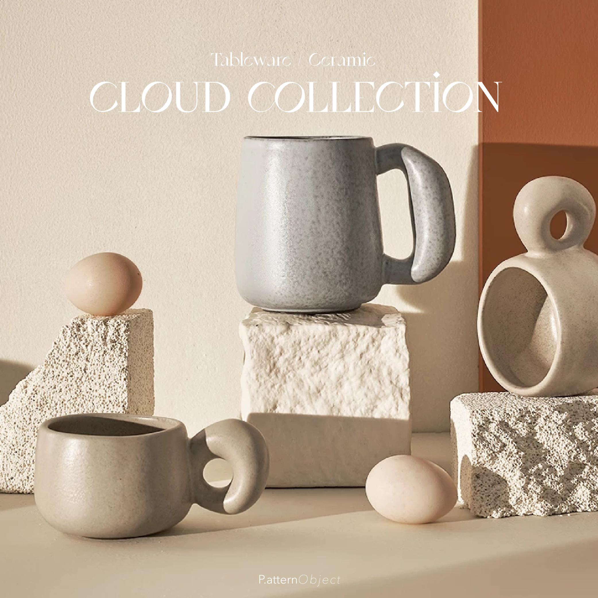 Cloud Ceramic Mug - P.attern.Object - ThaiPick