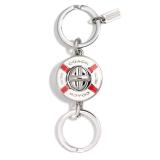 พวงกุญแจ COACH ของแท้ มือ 1 พวงกุญแจคู่ แยกใช้ได้ 2 พวง โลหะลาย COACH ...