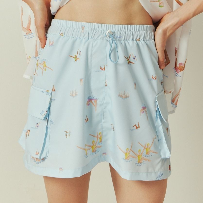 Endless Holiday Float Cargo Skorts Water Ballet Pool | Lazada.co.th