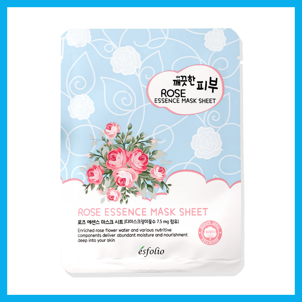 Esfolio Pure Skin Rose Essence Mask Sheet 25ml - Konvy - ThaiPick