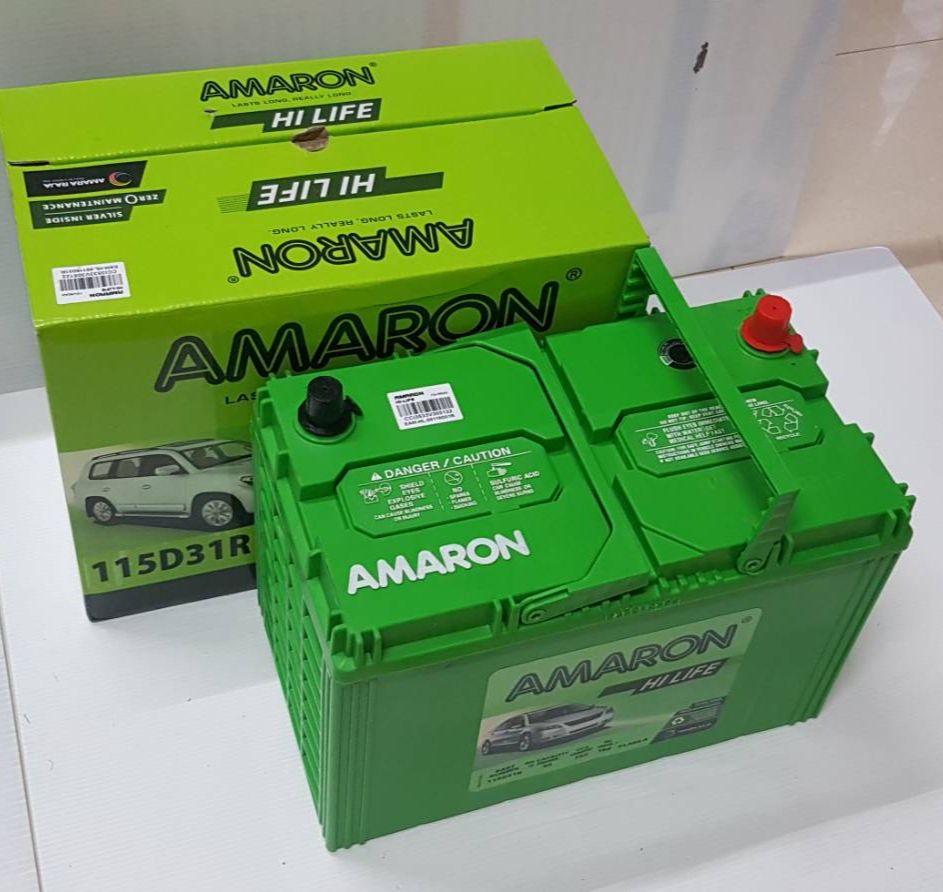 AMARON DIN74 HI LIFE 12V 74Ah แบตเตอรี่กึ่งแห้ง แบบขั้วจม จัดส่งฟรีทั่ว ...