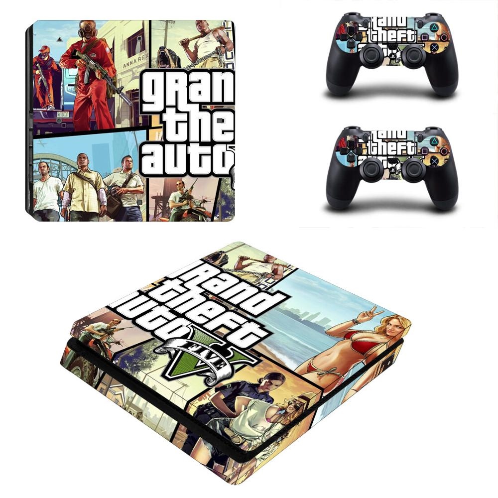 Grand Theft Auto GTA 5 PS4 Slim Stickers Play station 4 Skin Sticker ...