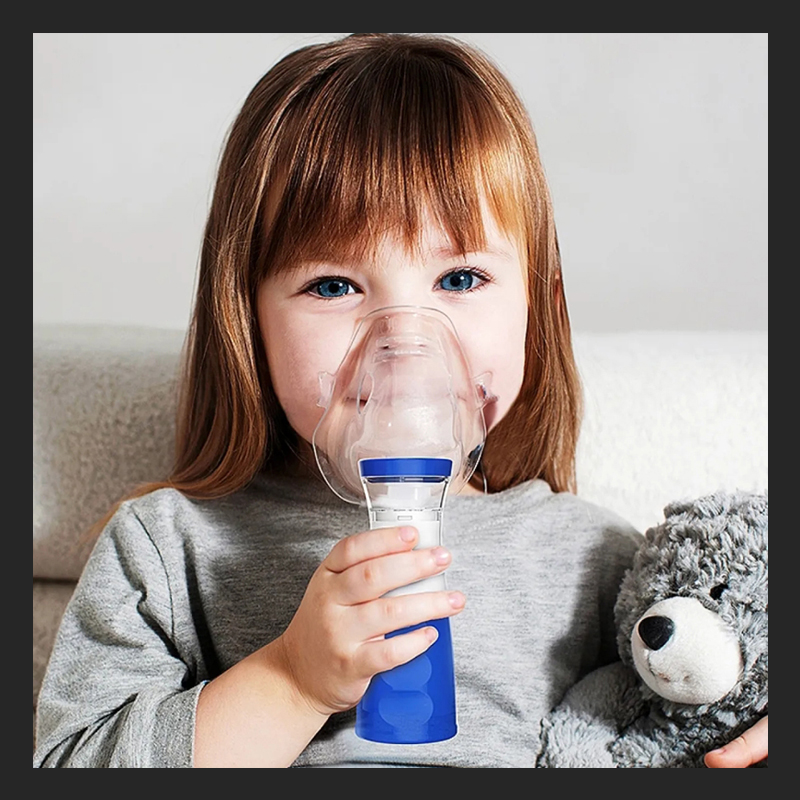 Omron เครื่องพ่นยาเด็ก เครื่องพ่นยาทางการแพทย์ หอบหืดแบบพกพาสำหรับเด็ก ...