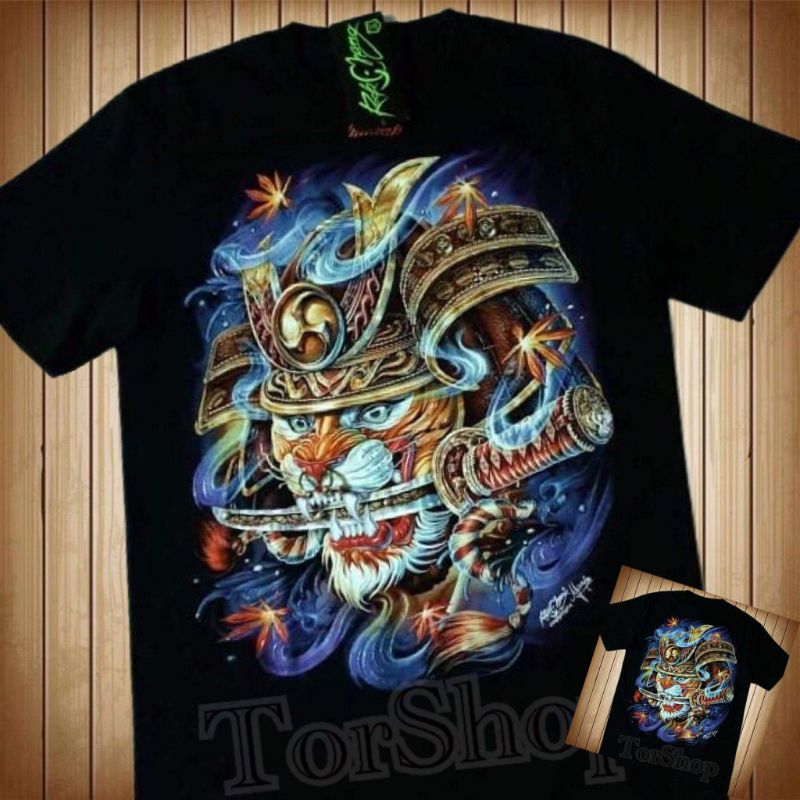ROCK CHANG T-Shirt 3D - 4D งานจิว ลายมังกรคาบูกิ HD เสื้อเรืองแสง (ไซส์ ...
