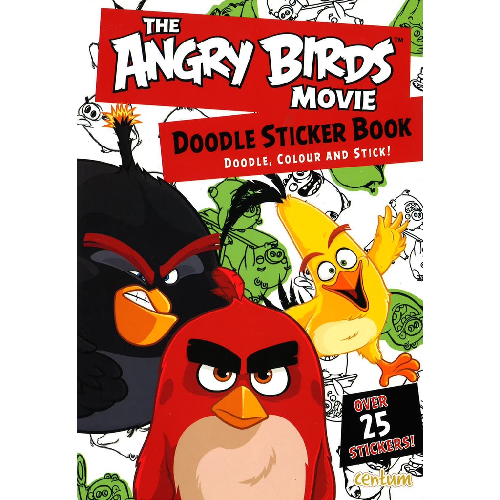 BBW หนังสือ The Angry Birds Movie: Doodle Sticker Book ISBN ...