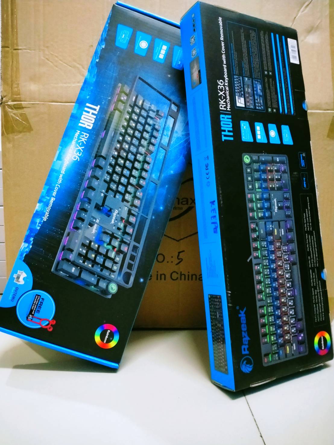 Razeak Rk-x36 Keyboard RGB Gaming Mechanical - Kelly117 - ThaiPick