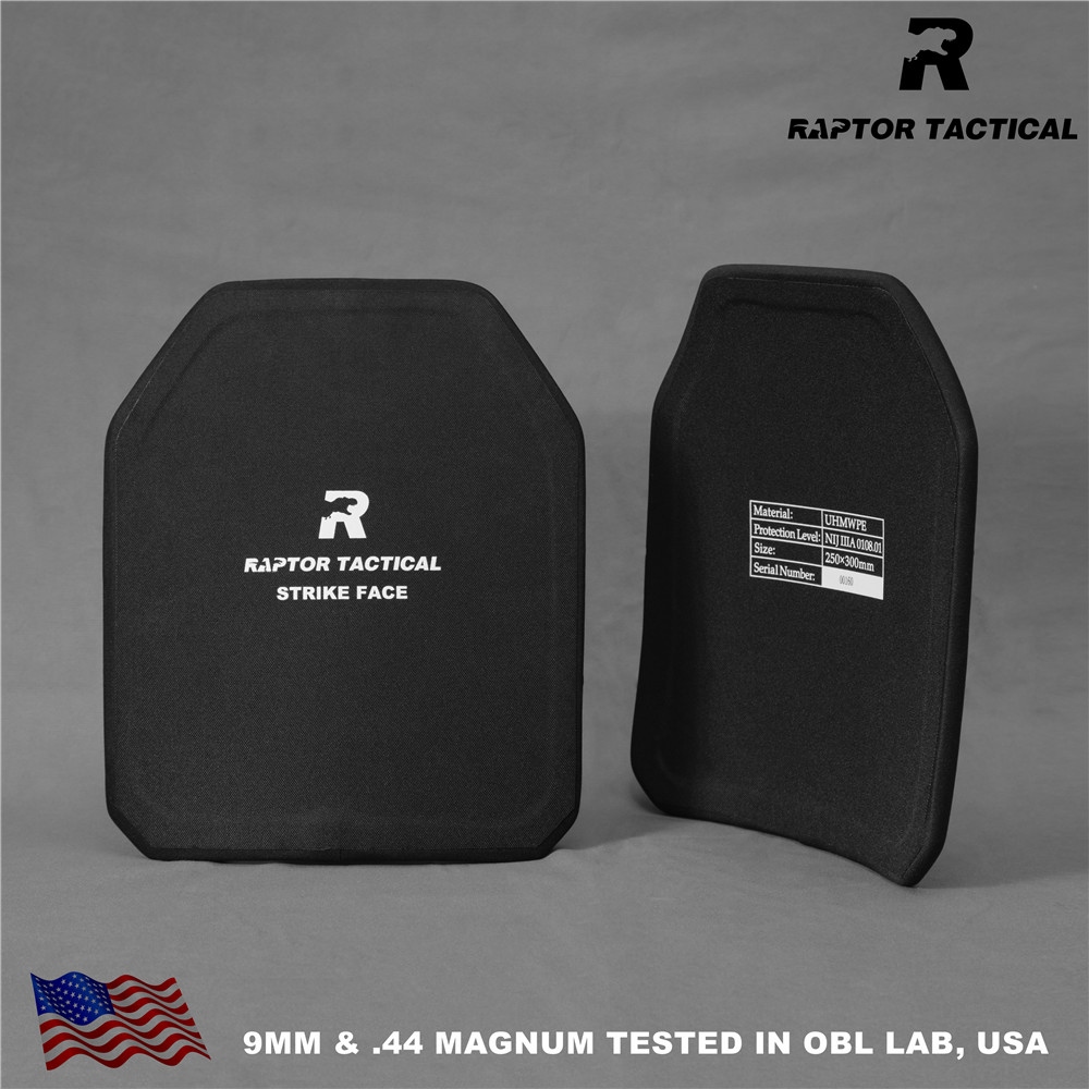 Raptor Tactical NIJ IIIA Bullet Proof Plates Ballistic Bulletproof ...