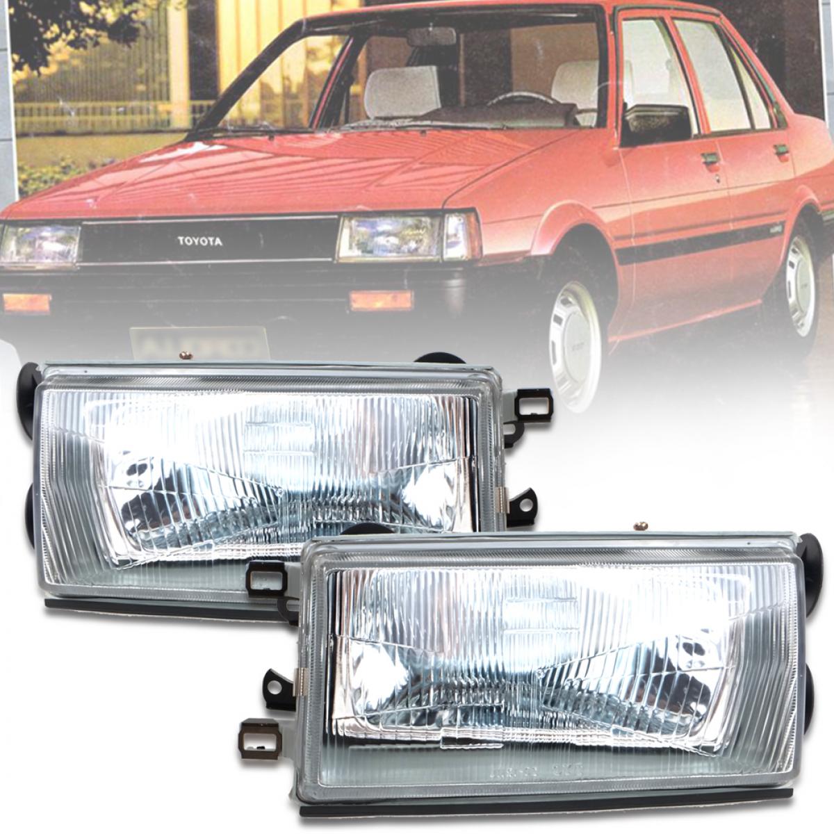ไฟหน้า โคมตาไฟหน้า รุ่น โตโยต้า โคโรล่า TOYOTA COROLLA AE82 AE80 AE80 ...