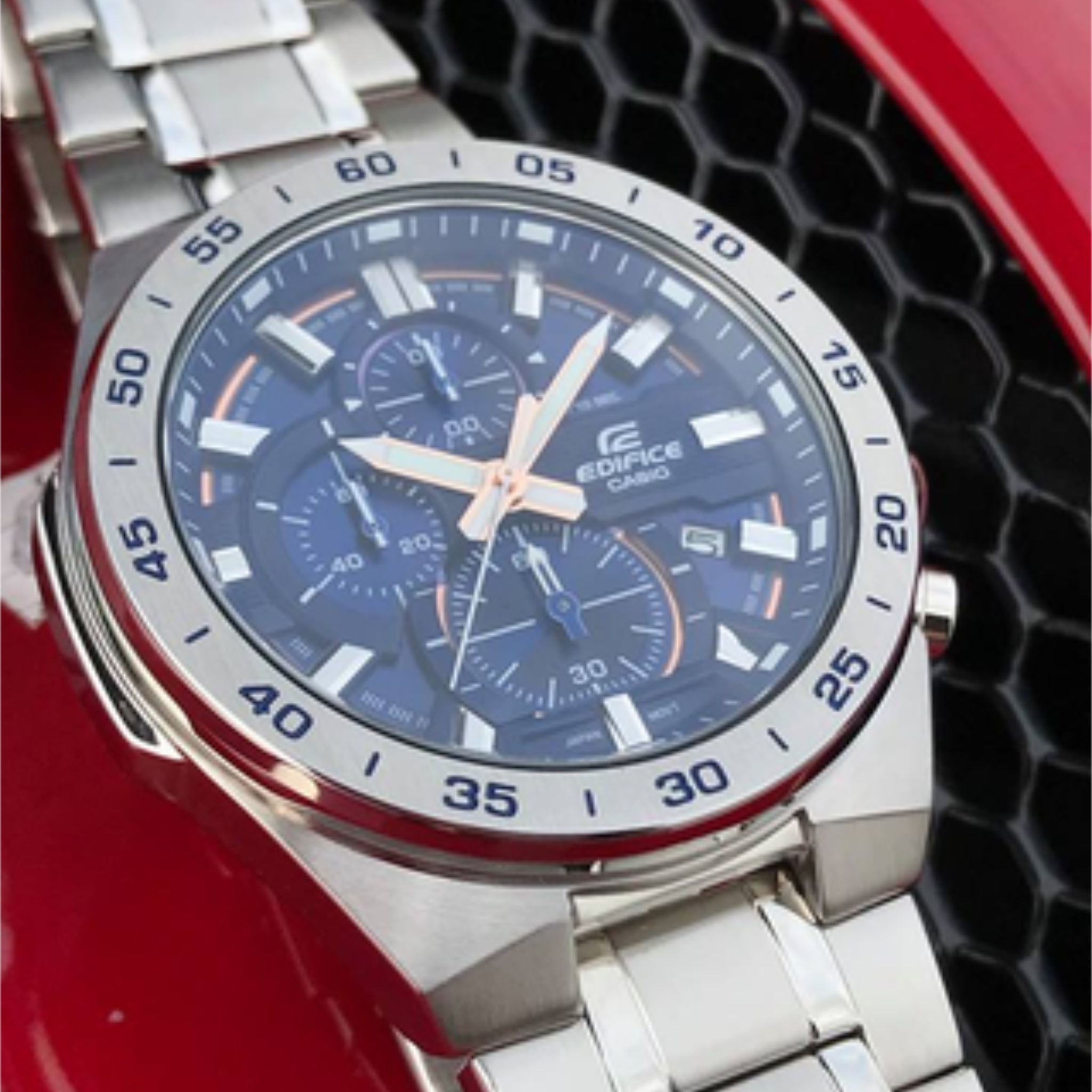 นาฬิกาข้อมือผู้ชาย Casio รุ่น EF-550D-1A มาใหม่ มีประกัน1ปี พร้อมส่ง ...