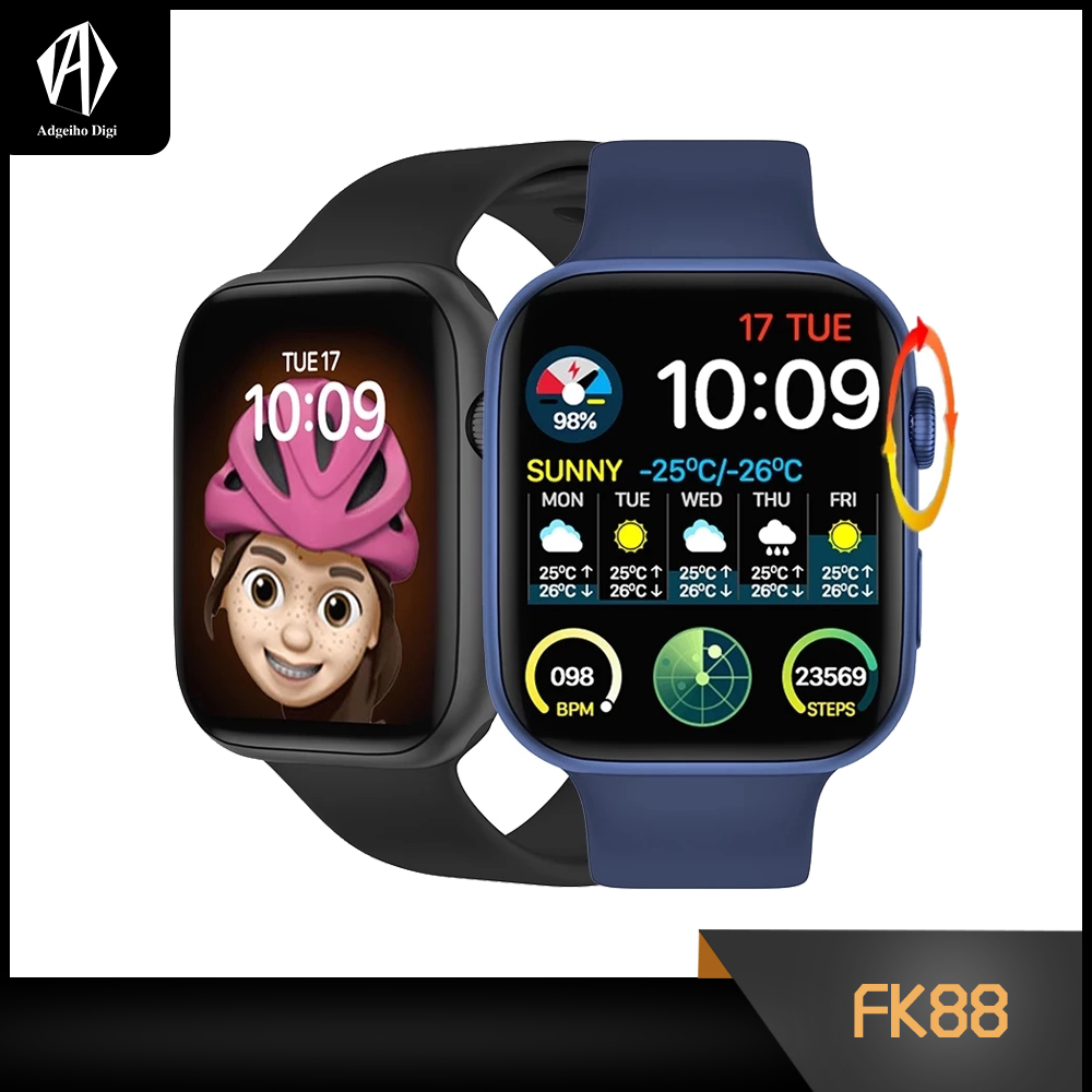 【พร้อมส่งไทย】FK88 Smartwatch นาฬิกาผู้ชายผู้หญิง Bluetooth Call 1.78 ...