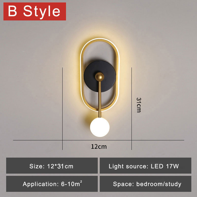 Modern Minimalist LED Wall Lamp Light Fixture Wall Lights For Home ...
