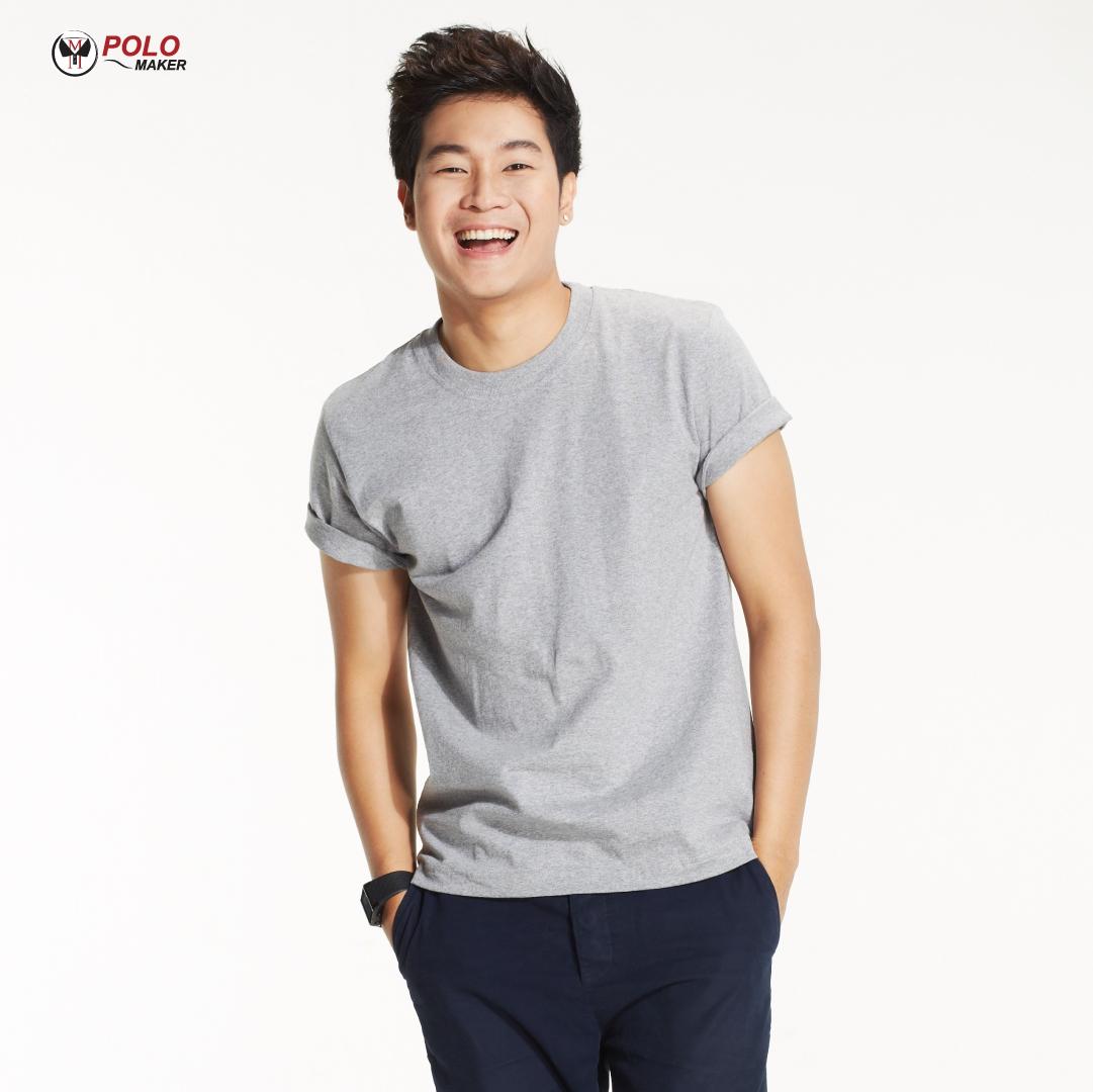 POLOMAKER เสื้อยืด Cotton 100% TS15 สีเทา - Polomaker - ThaiPick