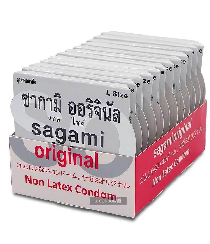 Sagami Original Size L ซากามิ ออริจินัล ขนาด 58 มม. บรรจุ 1 ชิ้น 12 ...