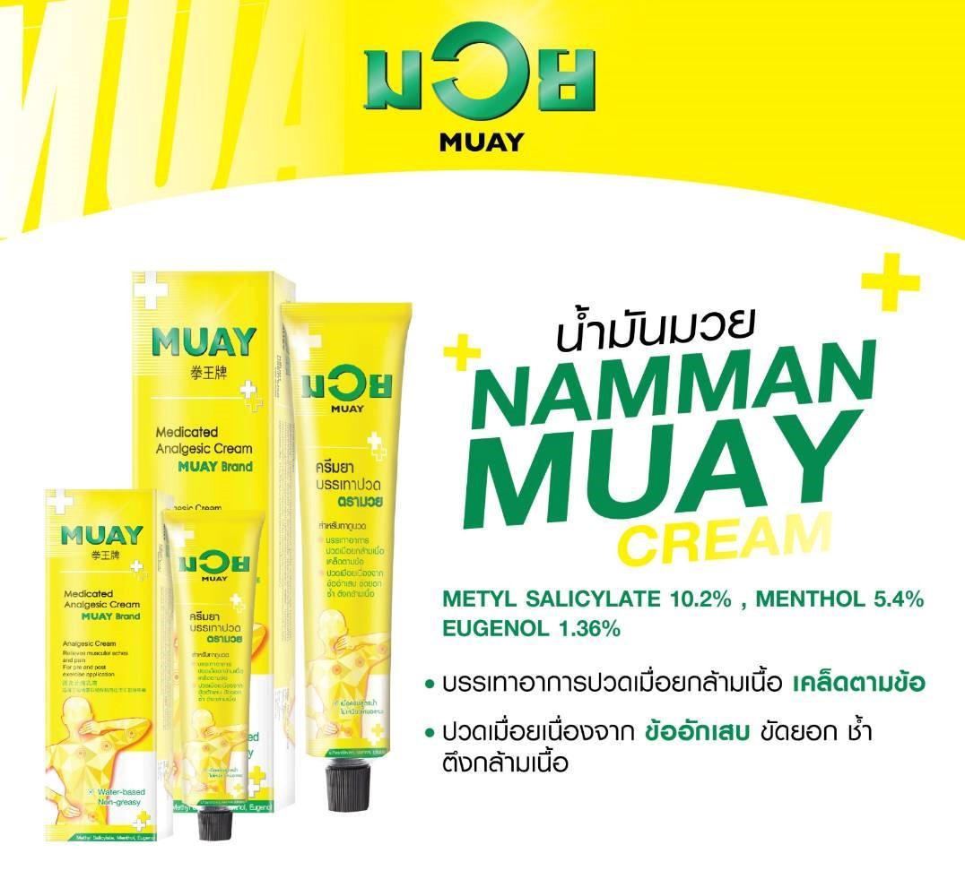 Namman Muay Cream HR มวยครีม ขนาด 100 g. จำนวน 1 หลอด - Beauty Fuel ...