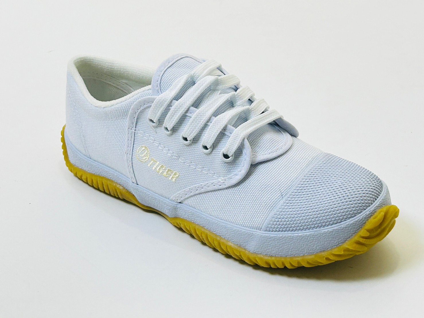 รองเท้าผ้าใบ Tiger TG9 ฟุตซอลพื้นเหลือง รองเท้านักเรียน น้ำตาลขาวดำ ...