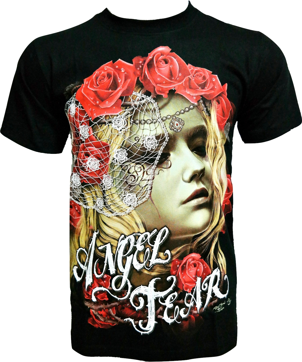 Rock Chang Angel Tear 3D T-Shirt Glow In The Dark black นางฟ้าฉีกขาด ...