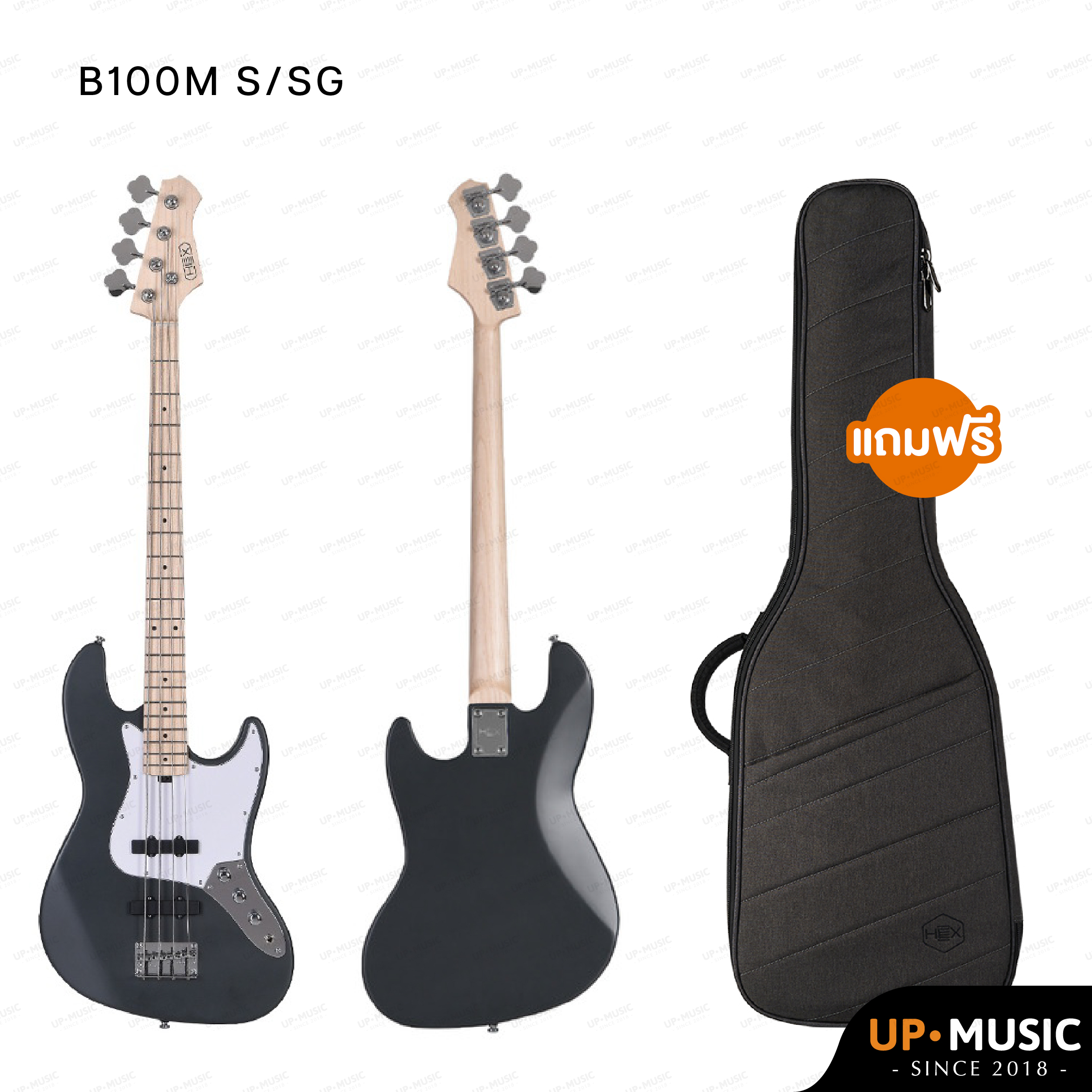 เบสไฟฟ้า Hex รุ่น B100 คอขาว/คอดำ แถมฟรีกระเป๋า!! | Lazada.co.th