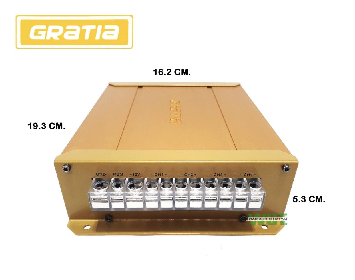 GRATIA รุ่น GT-867.4D เพาเวอร์แอมป์ สำหรับขับเสียงกลางแหลมได้16ดอก Class D 4CH 2000watts.วัตต์ ...