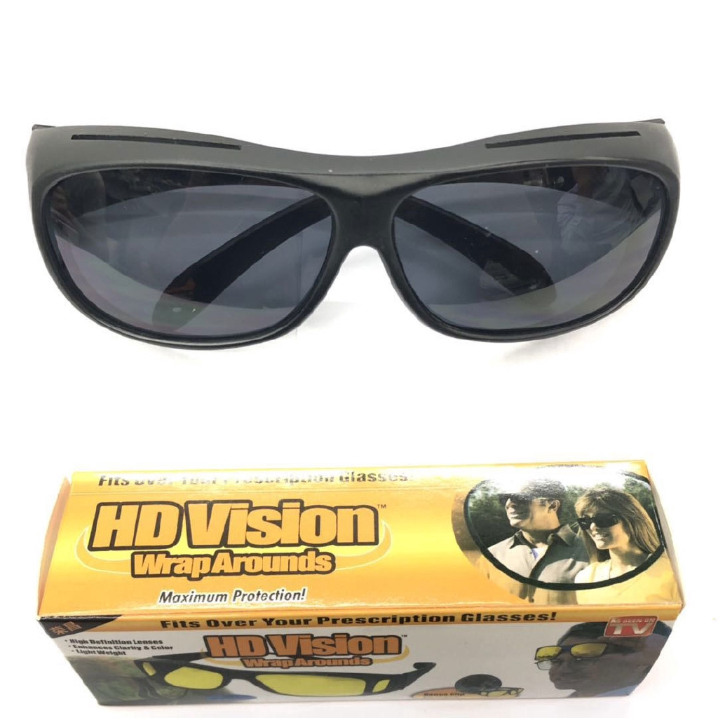 【Ready Stock】Hd Night Vision Wraparound Sunglasses As Seen On Fits Over ...