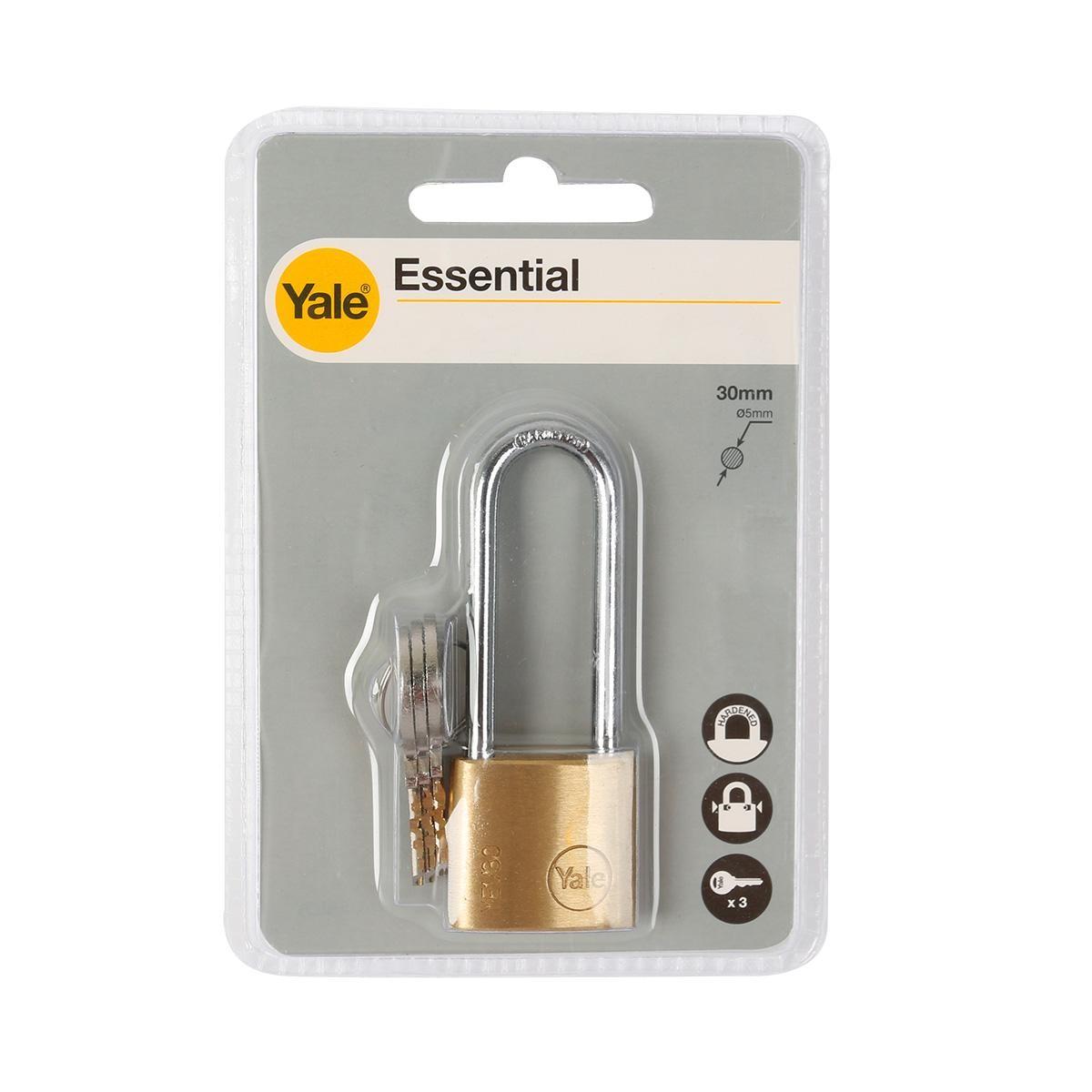 กุญแจคล้องทองเหลืองแท้ YALE รุ่น Essential Series - SOLUMAT SHOP - ThaiPick