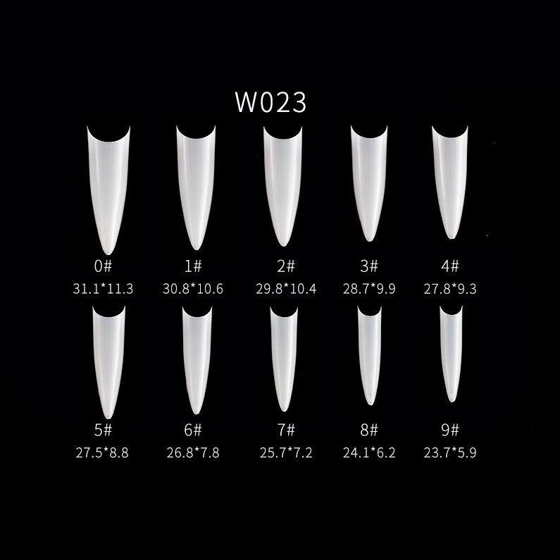 ทิปต่อเล็บ PVC ทรง Stiletto W023 - Nailsnow - ThaiPick